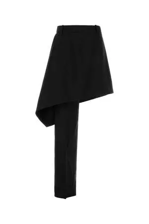 Bottega Veneta Black Wool Pant-skirt - Multicolor