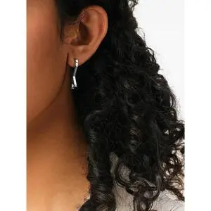 AMI Paris Brass Earrings - Silver