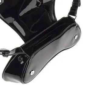 DIESEL® Glossy Faux Leather Play Bag - Black