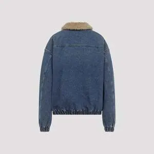Miu Miu Padded Denim Blouson - Blue