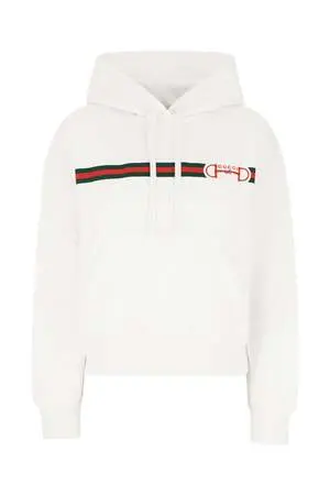 Gucci Hooded Sweatshirt With Logo And Striped Details - Multicolor