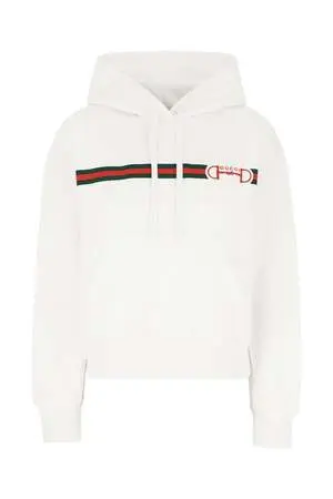 Gucci Hooded Sweatshirt With Logo And Striped Details - Multicolor