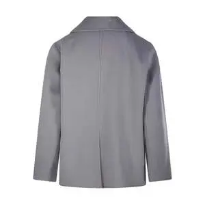 Max Mara Grey Coats Double Breasted & Peacoats