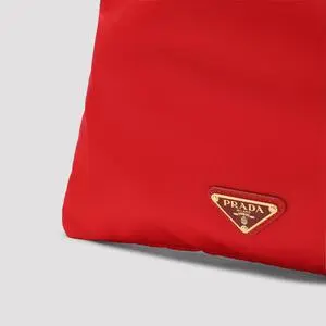 Prada Wish In Re-nylon Pouch - Red
