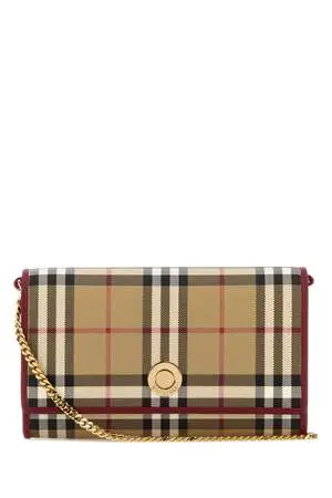 Burberry Printed Canvas Check Wallet - Multicolor