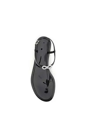 Mach & Mach Double Bow Sandals - Black
