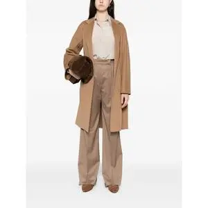 Max Mara Neutrals Trousers Straight Trousers