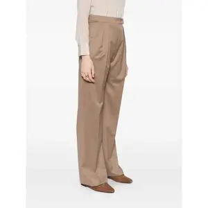 Max Mara Neutrals Trousers Straight Trousers