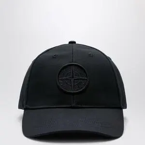 Stone Island Baseball Cap With Logo - Black
