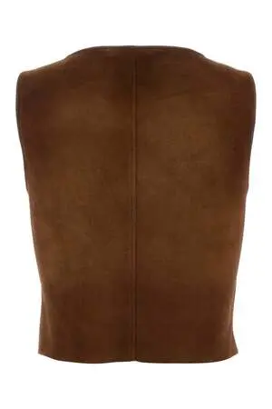 Miu Miu Suede Top - Brown