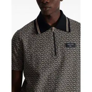 Balmain Polo Shirts - Black