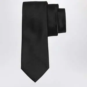 FERRAGAMO Silk Neck Tie - Black