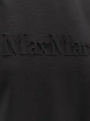Max Mara Peter Wool T-shirt With Embossed Frontal Logo - Multicolor