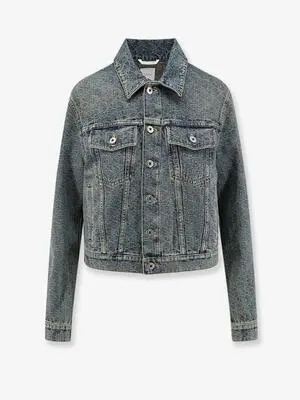 Dior Denim Jacket With Oblique Motif - Multicolor