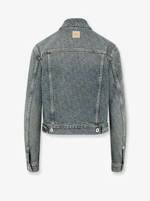 Dior Denim Jacket With Oblique Motif - Multicolor