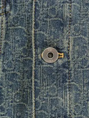 Dior Denim Jacket With Oblique Motif - Multicolor