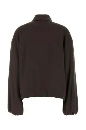Loewe Chocolate Viscose Blend Jacket - Brown