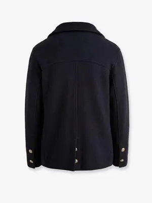 Dolce & Gabbana Virgin Wool Blazer With Iconic Crest - Multicolor