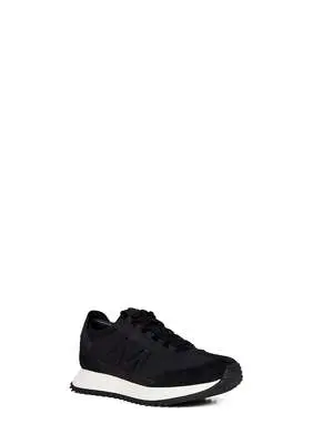 Moncler Black Suede And Nubuck Pacey2 Sneakers - Multicolor