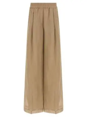 Brunello Cucinelli Loose Track' Pants - Cream