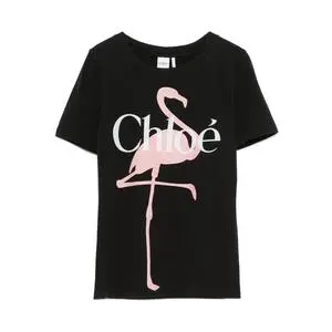 Chloé Tops T-shirts & Jerseys - Black
