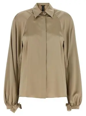 MAX MARA MAX MARA Pure Silk Heavy Satin Shirt