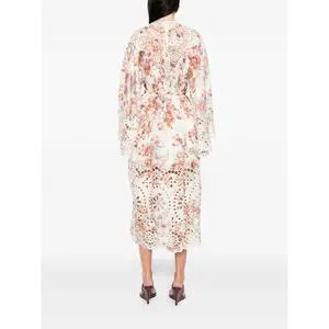 Zimmermann Floral Linen Midi Dress