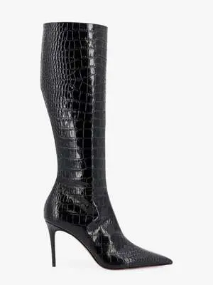 Paris Texas Vera 85 Croco Effect Leather Boots
