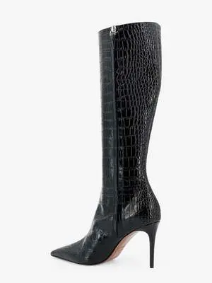Paris Texas Vera 85 Croco Effect Leather Boots