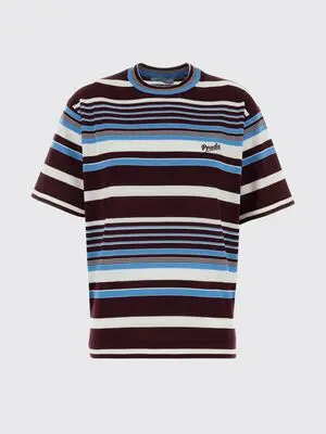 Prada Striped Cotton Crewneck T-shirt - Multicolor