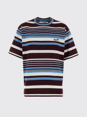 Prada Striped Cotton Crewneck T-shirt - Multicolor