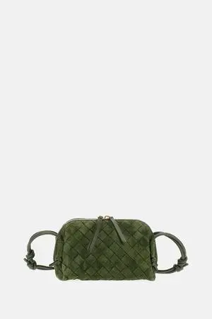 Bottega Veneta Intrecciato Suede Pouch - Multicolor