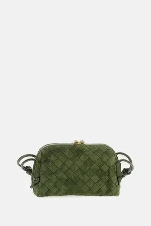 Bottega Veneta Intrecciato Suede Pouch - Multicolor