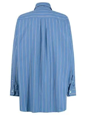 A.p.c. Striped Cotton Shirt - Blue