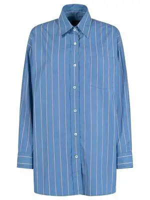 A.p.c. Striped Cotton Shirt - Blue