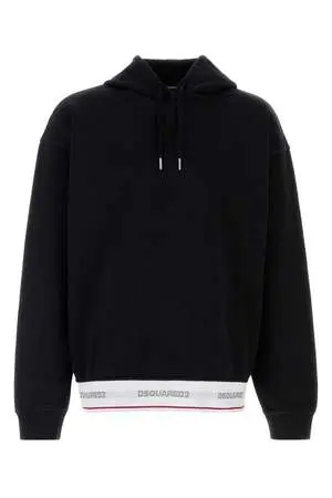 Dsquared2 Cotton Oversize Sweatshirt - Black