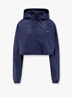 Miu Miu Cropped Recycled Nylon Jacket - Multicolor