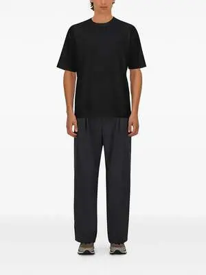 Herno Stretch-cotton Jersey T-shirt With Scuba Details - Black