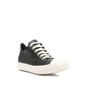 Rick Owens Leather Sneakers - Black