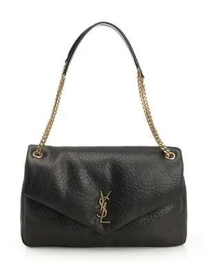 Saint Laurent Large Calypso Bag - Black
