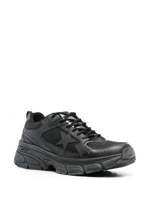 GOLDEN GOOSE Leather And Mesh Lightstar Sneakers