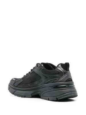 GOLDEN GOOSE Leather And Mesh Lightstar Sneakers - Black