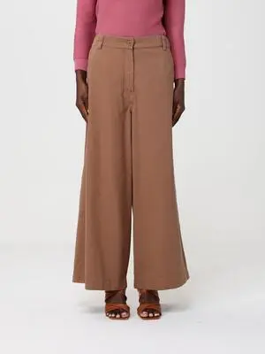 Max Mara Leather Wide Leg Trousers - Brown