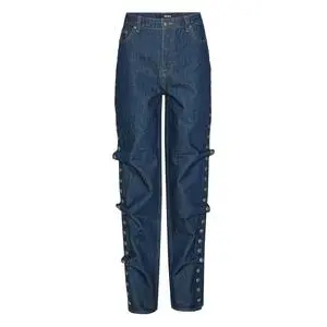 ROTATE BY BIRGER CHRISTENSEN Denim Wide-leg Jeans - Blue