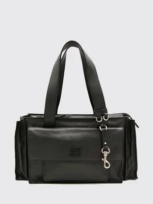 Miu Miu Leather Shoulder Bag - Black