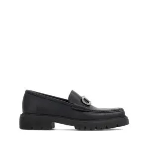 FERRAGAMO Salvatore Ferragamo Leather Loafers Black