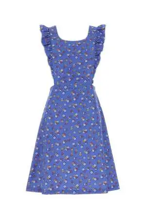 Miu Miu Printed Poplin Dress - Multicolor