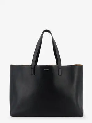 Saint Laurent Leather Shopping Bag With Front Logo - Multicolor