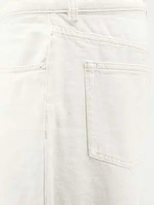 AMI Paris White Denim Trousers