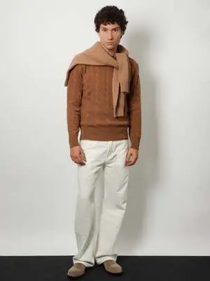 AMI Paris Straight Leg Denim Trousers - Multicolor